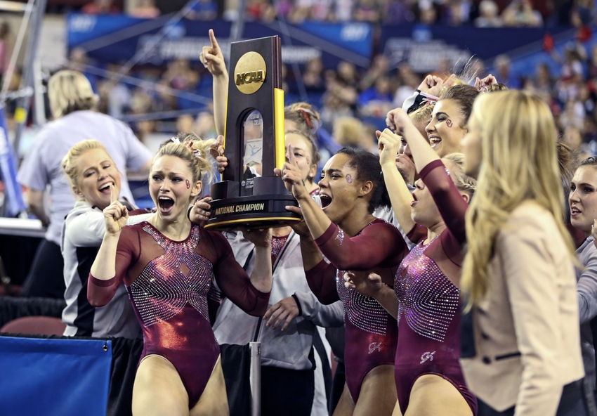 Oklahoma Gymnastics Sooners Sweep Ncaa Championship Titles