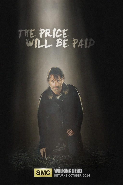 The Walking Dead season 7: 'The Price Will Be Paid' teaser poster