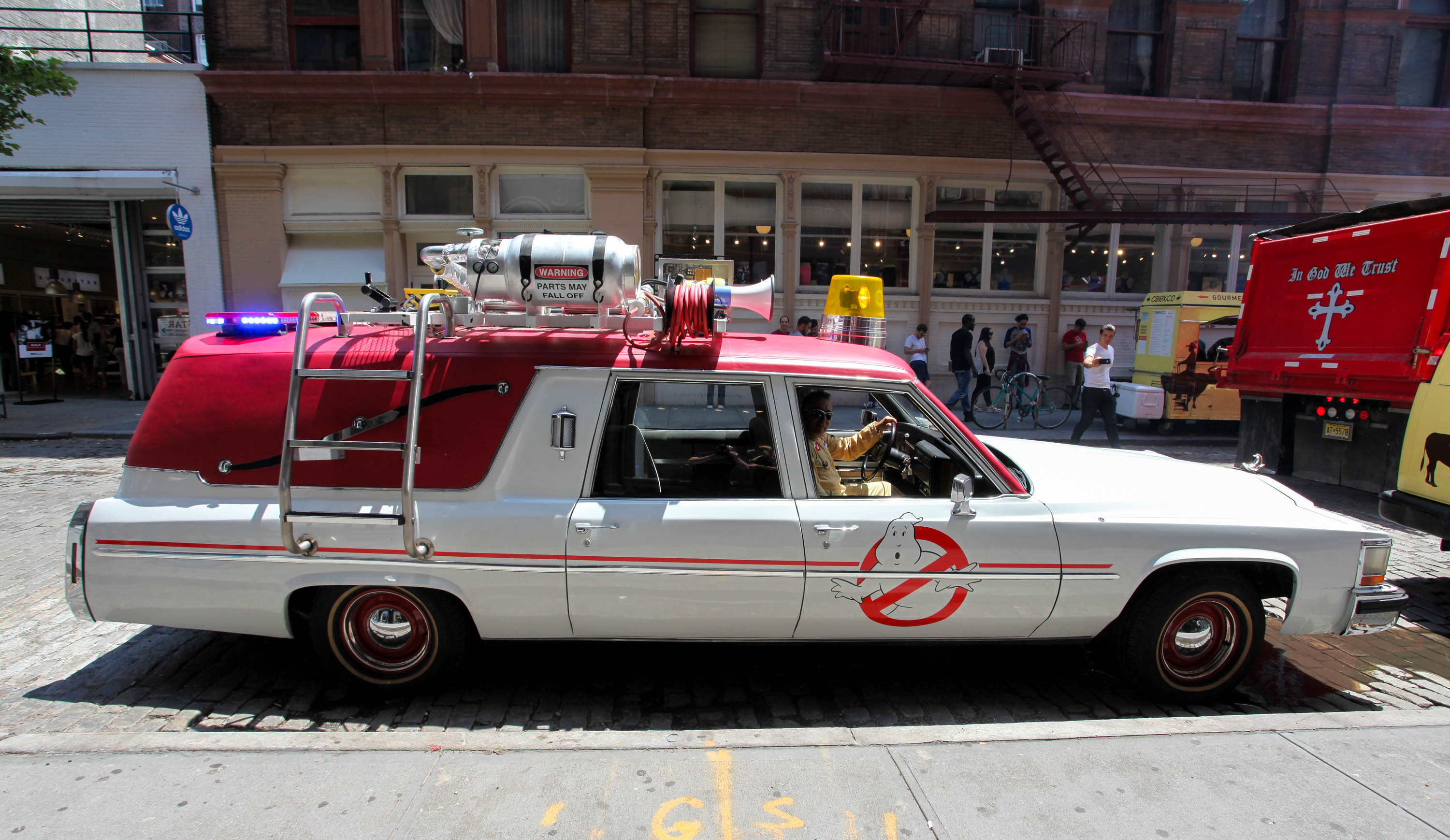 Catch a Lyft in a Ghostbusters wagon Friday and Saturday