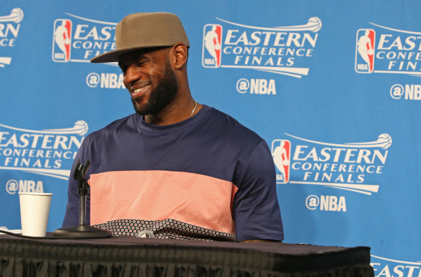 That baseball hat LeBron James has been wearing so much