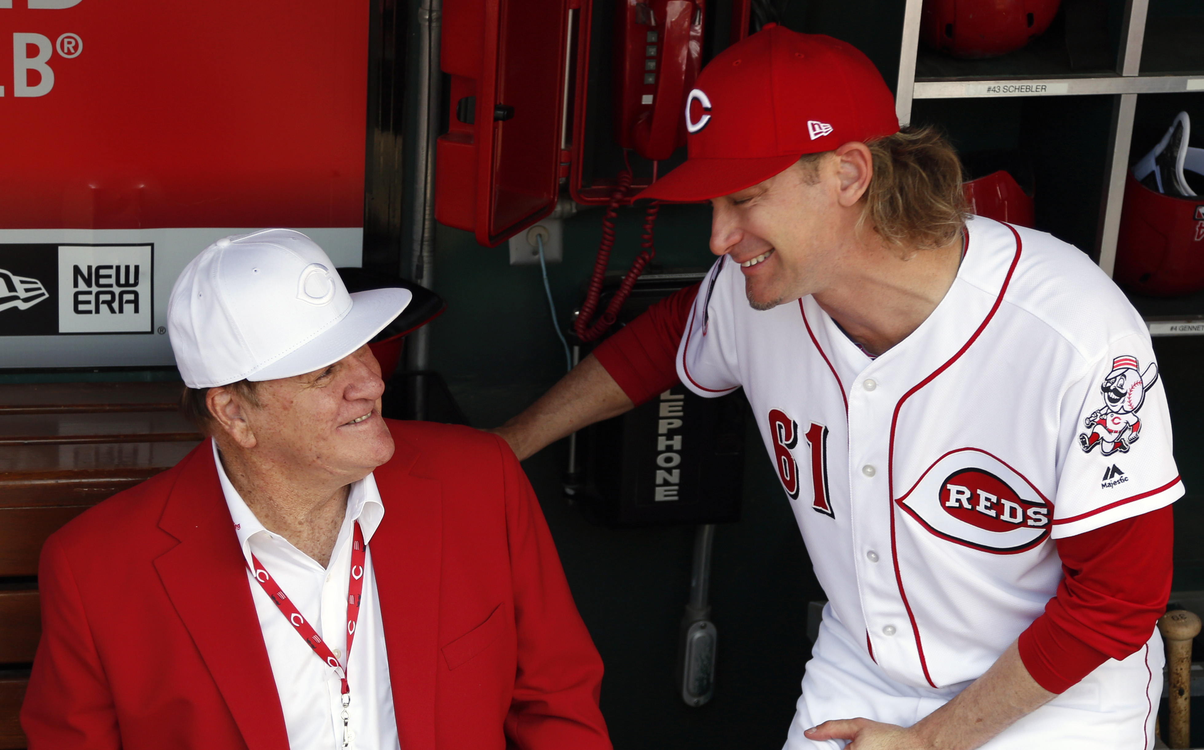 Cincinnati Reds' great Pete Rose rides off into the sunset