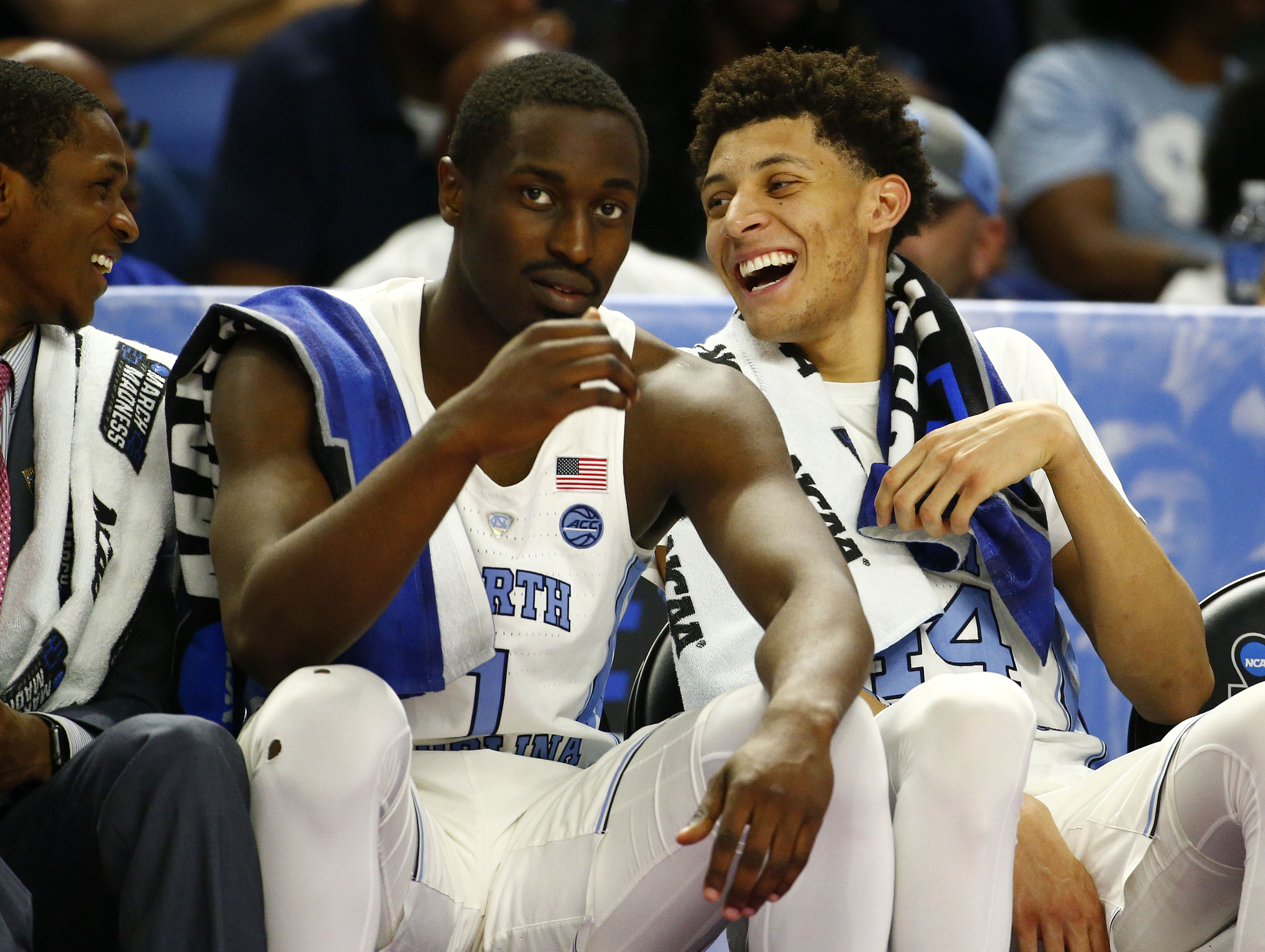 NCAA Tournament: Tar Heels celebrate win over Razorbacks
